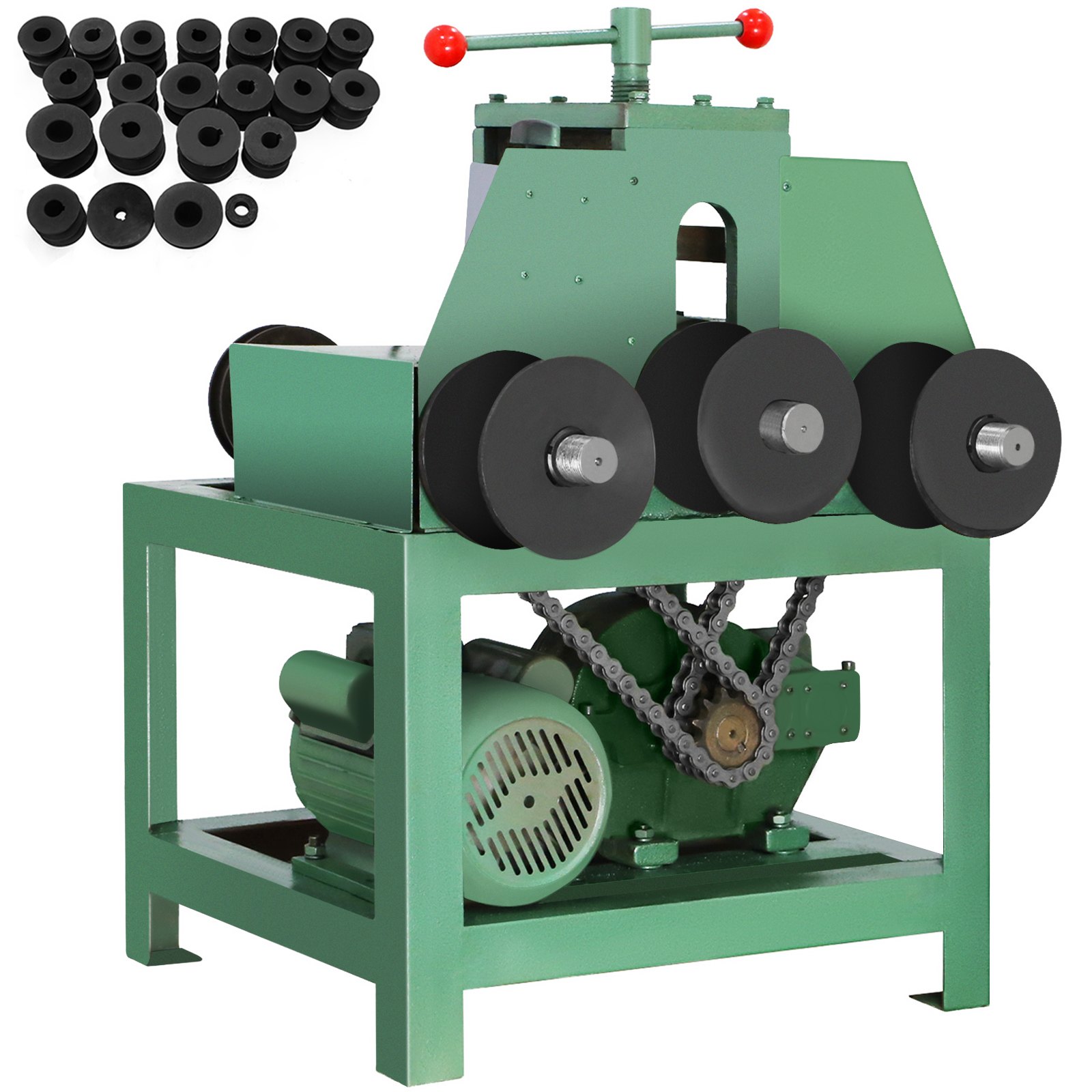 Electric Pipe Tube Bender with 9 round and 8 square die set (5/8"~3 ...