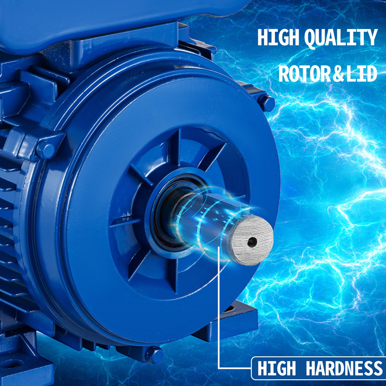VEVOR VEVOR 1.1 kW 1.5 HP 1400 RPM Single Phase Electric Motor 220V ...