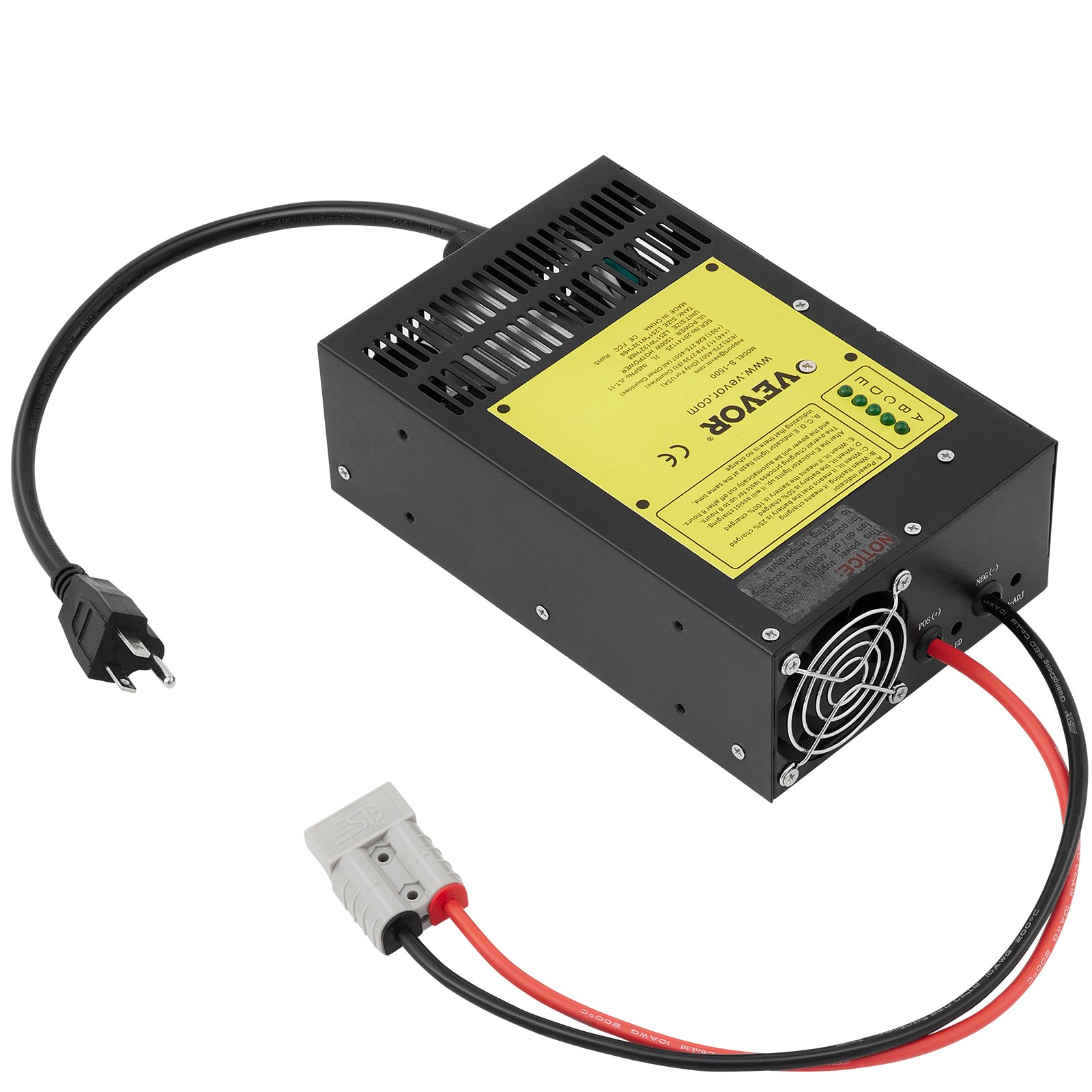 VEVOR 75 Amp RV Power Converter Charger, 110 Volt AC to 12 Volt DC ...