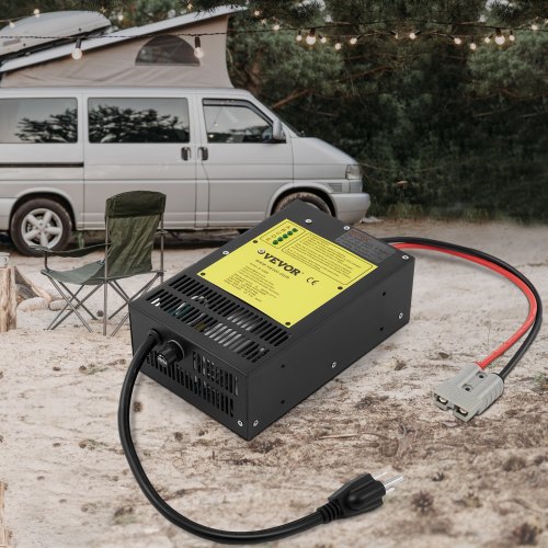 VEVOR 60 Amp RV Power Converter Charger, 110 Volt AC to 12 Volt DC ...