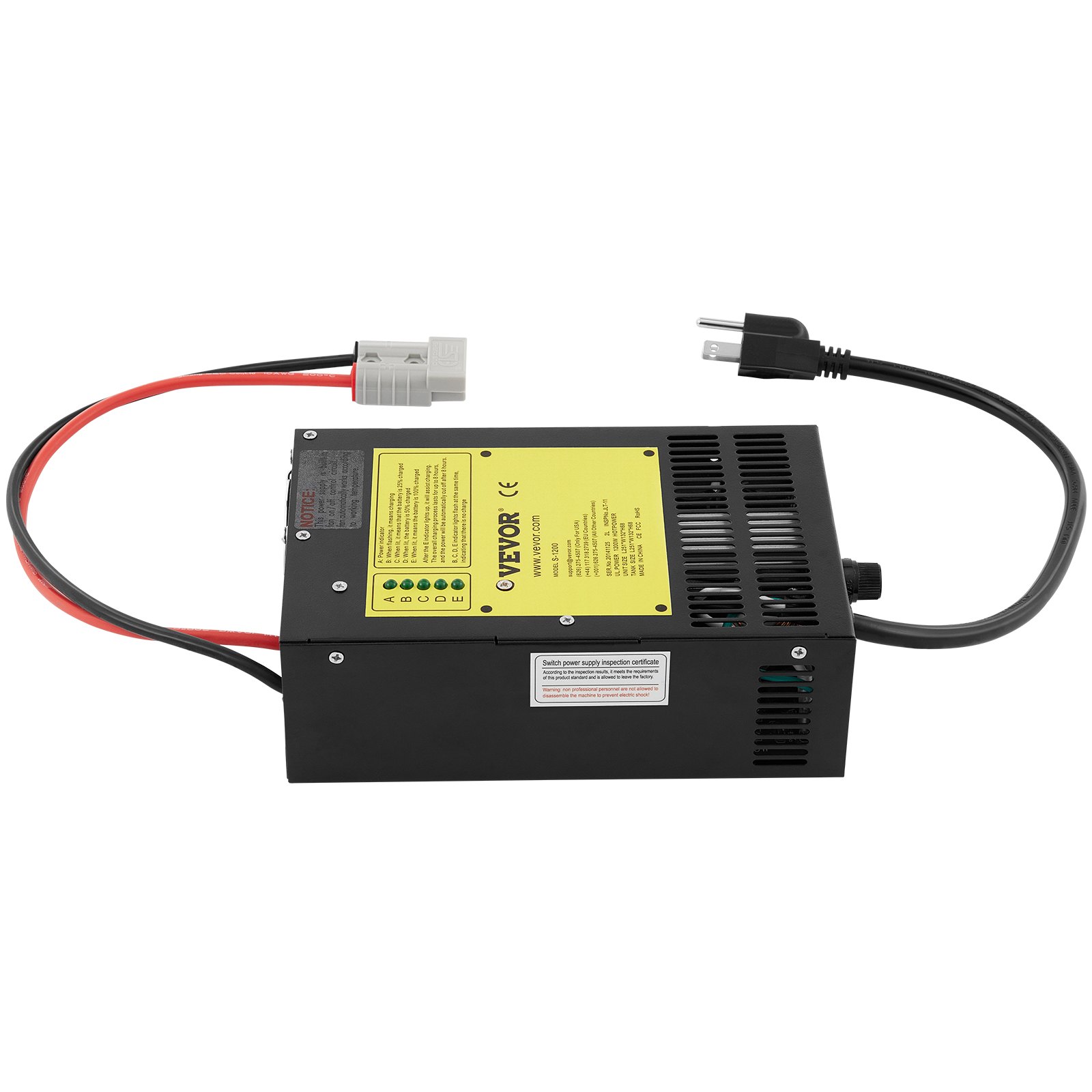 VEVOR 60 Amp RV Power Converter Charger, 110 Volt AC to 12 Volt DC ...