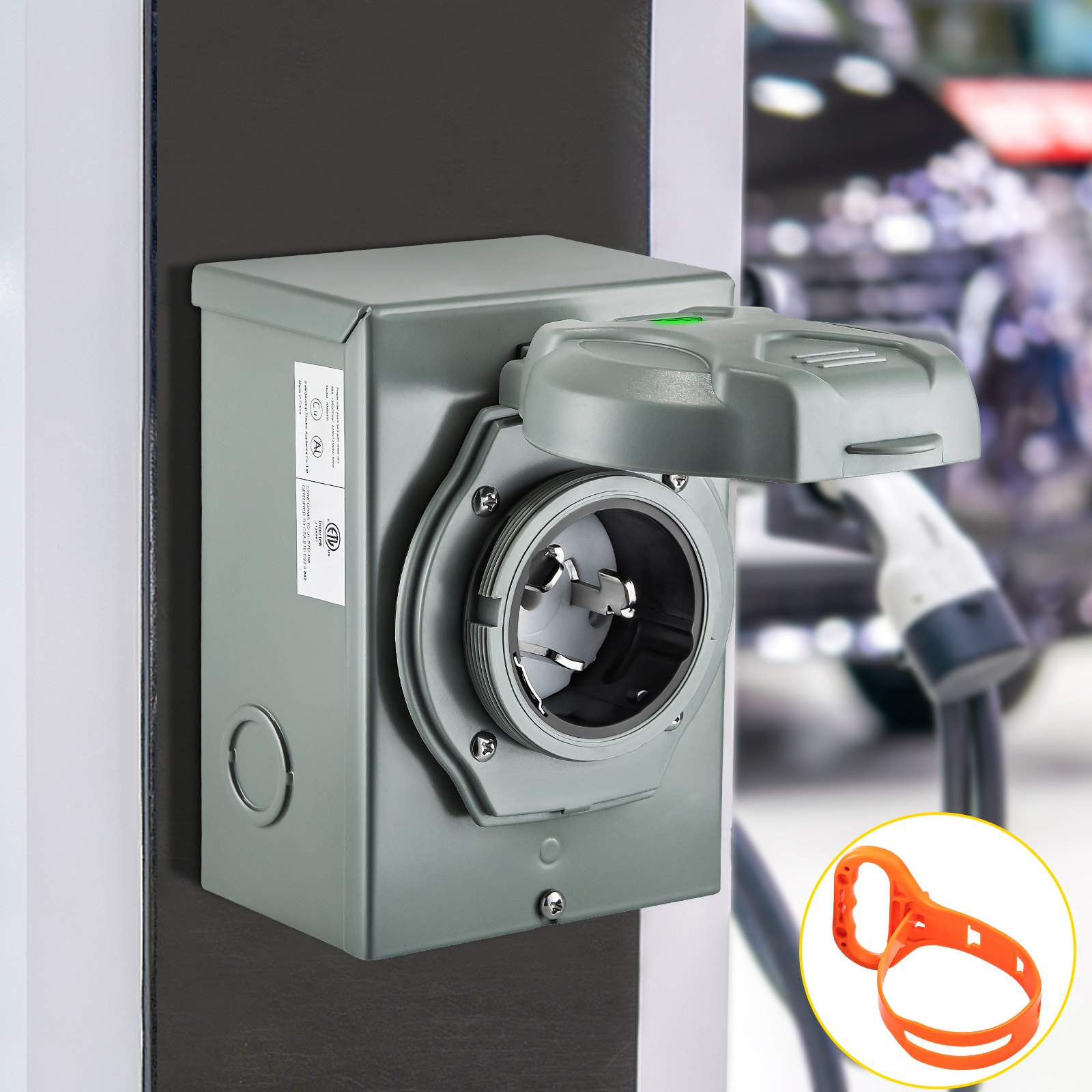 VEVOR Generator Inlet Box, 50amp Power Box, SS2-50P Power Inlet Box, 3 ...