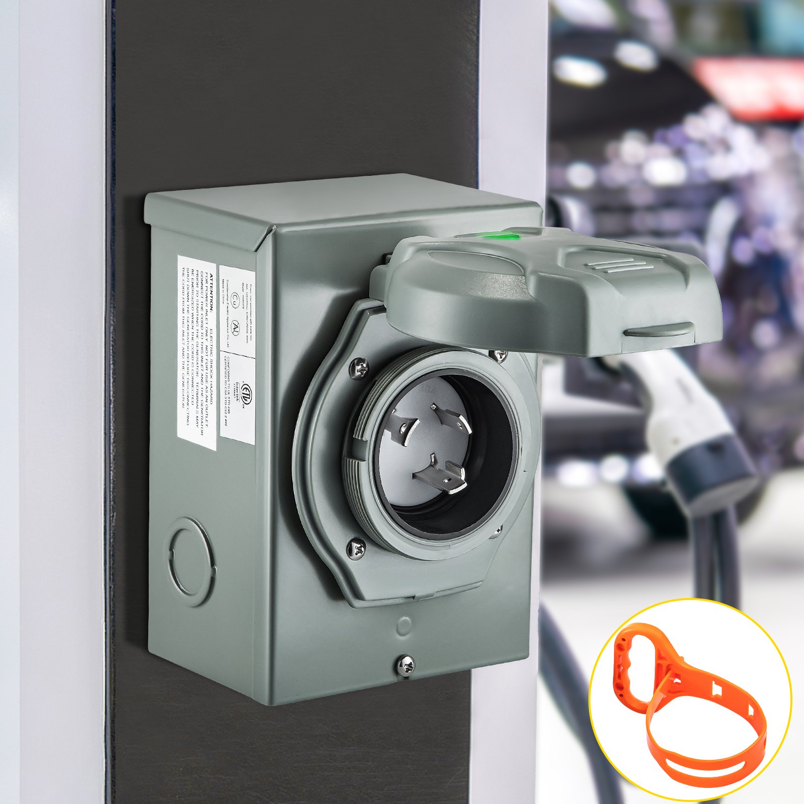 VEVOR Generator Inlet Box, 30amp Power Box, L5-30P Power Inlet Box, 3 ...