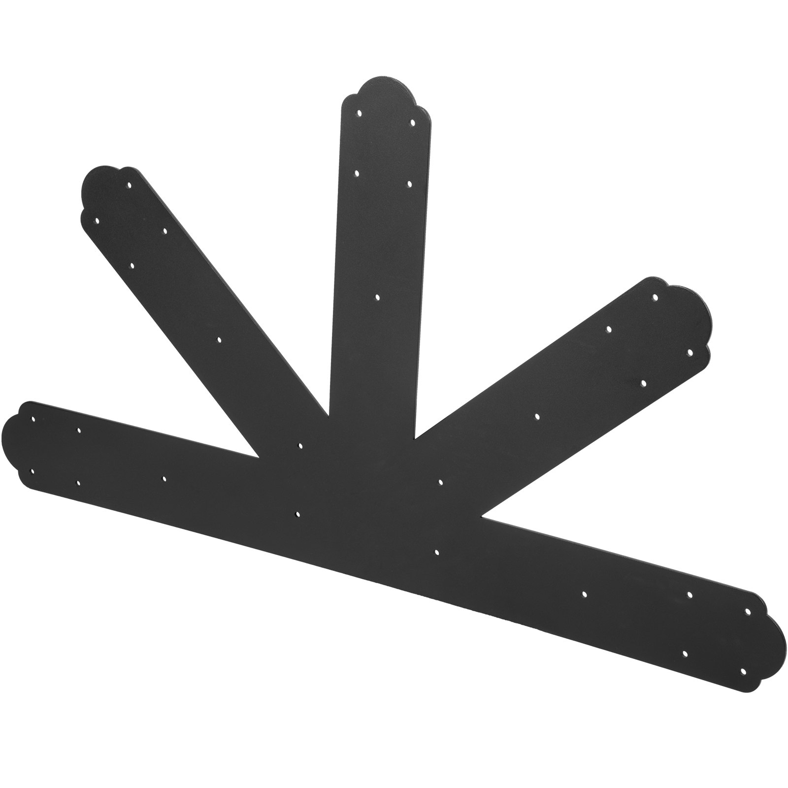 VEVOR Gable Plate, Black Powder-Coated Truss Connector Plates, 12:12 ...