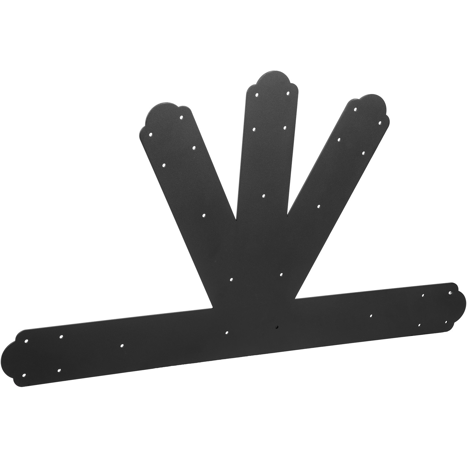 VEVOR Gable Plate, Black Powder-Coated Truss Connector Plates, 6:12 ...