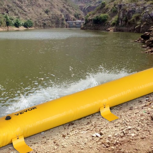 VEVOR Flood Barrier, 12 ft Length x 12 in Height Sandbag Alternative ...