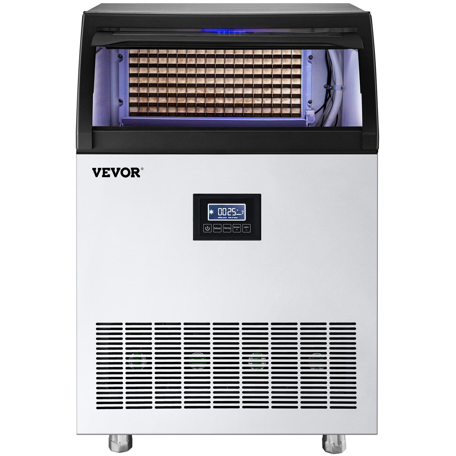 VEVOR 110V Commercial Ice Maker Machine 265LBS/24H, 750W Stainless ...