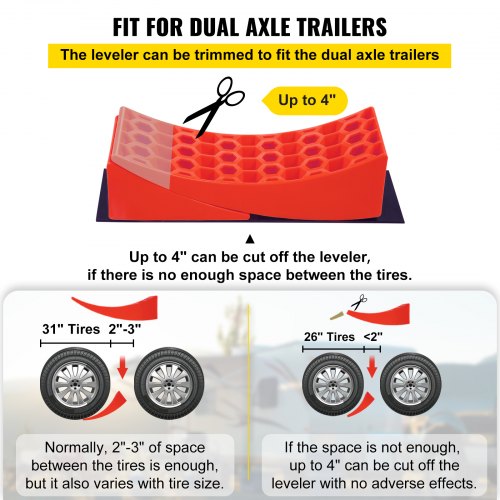 VEVOR Camper Leveler, 14 Pack, HDPE RV Leveling Blocks, Includes Two ...