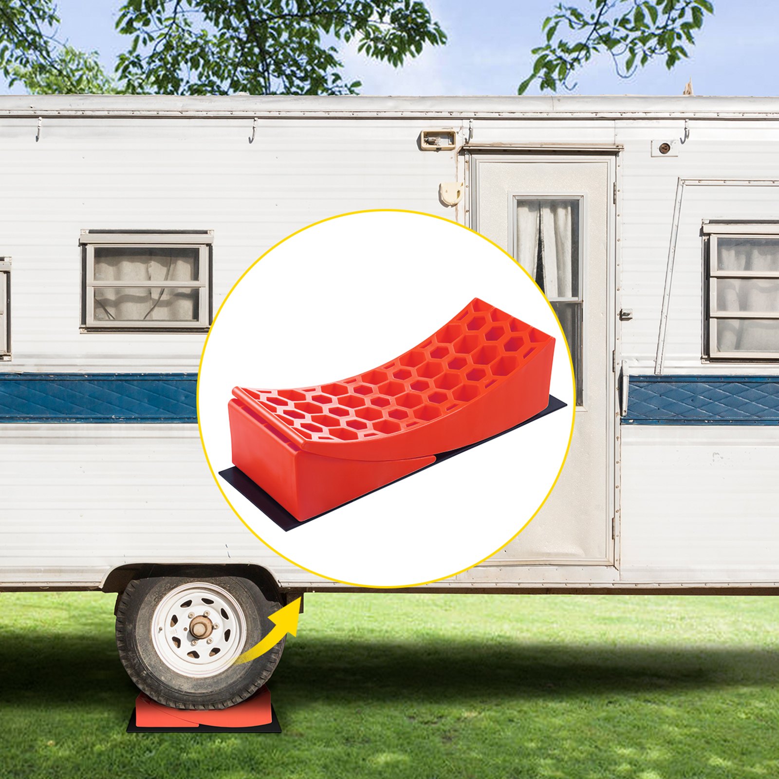 VEVOR Camper Leveler, 14 Pack, HDPE RV Leveling Blocks, Includes Two ...