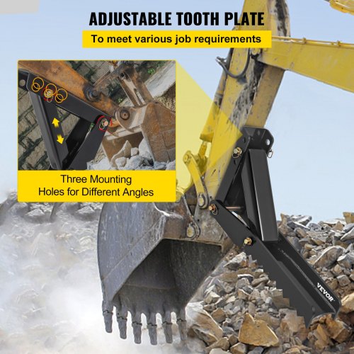 VEVOR 27" Backhoe Thumb, 1/2" Teeth Thickness Heavy Duty Excavator ...
