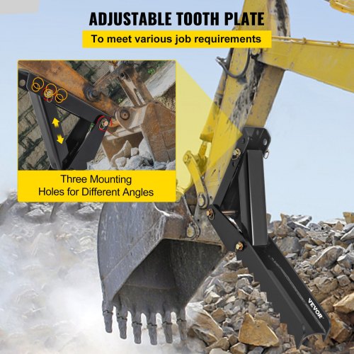 VEVOR 32" Backhoe Thumb 1/2" Steel Plate Excavator Universal Claw for ...