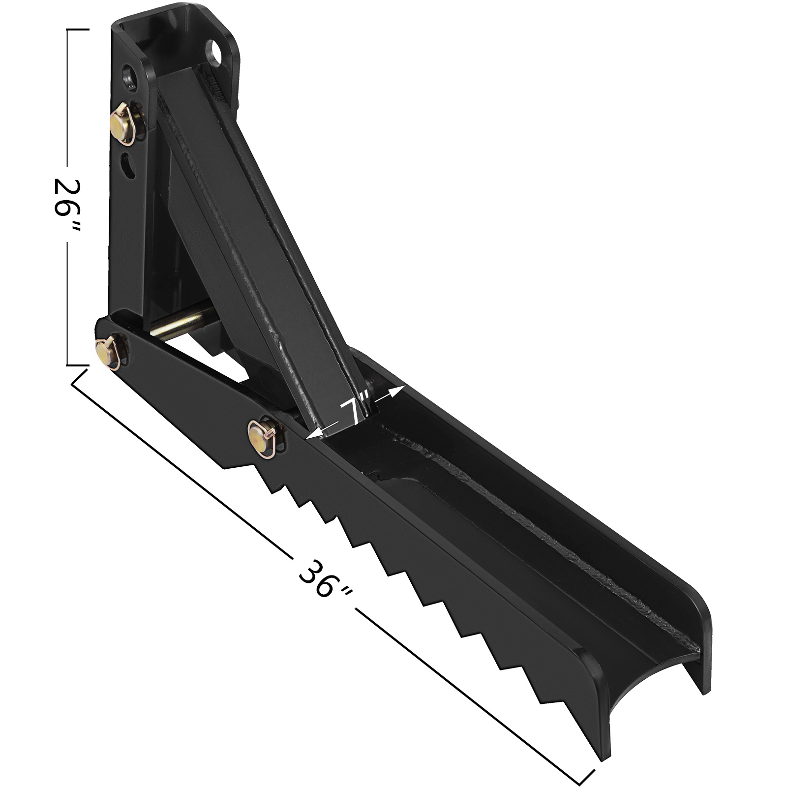 36inch Backhoe Thumb Hoe Clamp 1/2" Steel Plate Assembly Adjustable ...