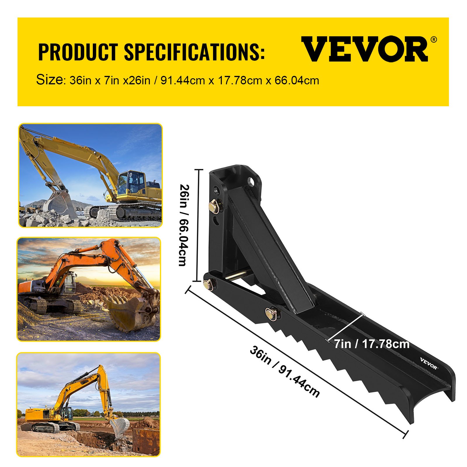 36 inch Backhoe Excavator Thumb Attachments Weld | VEVOR US
