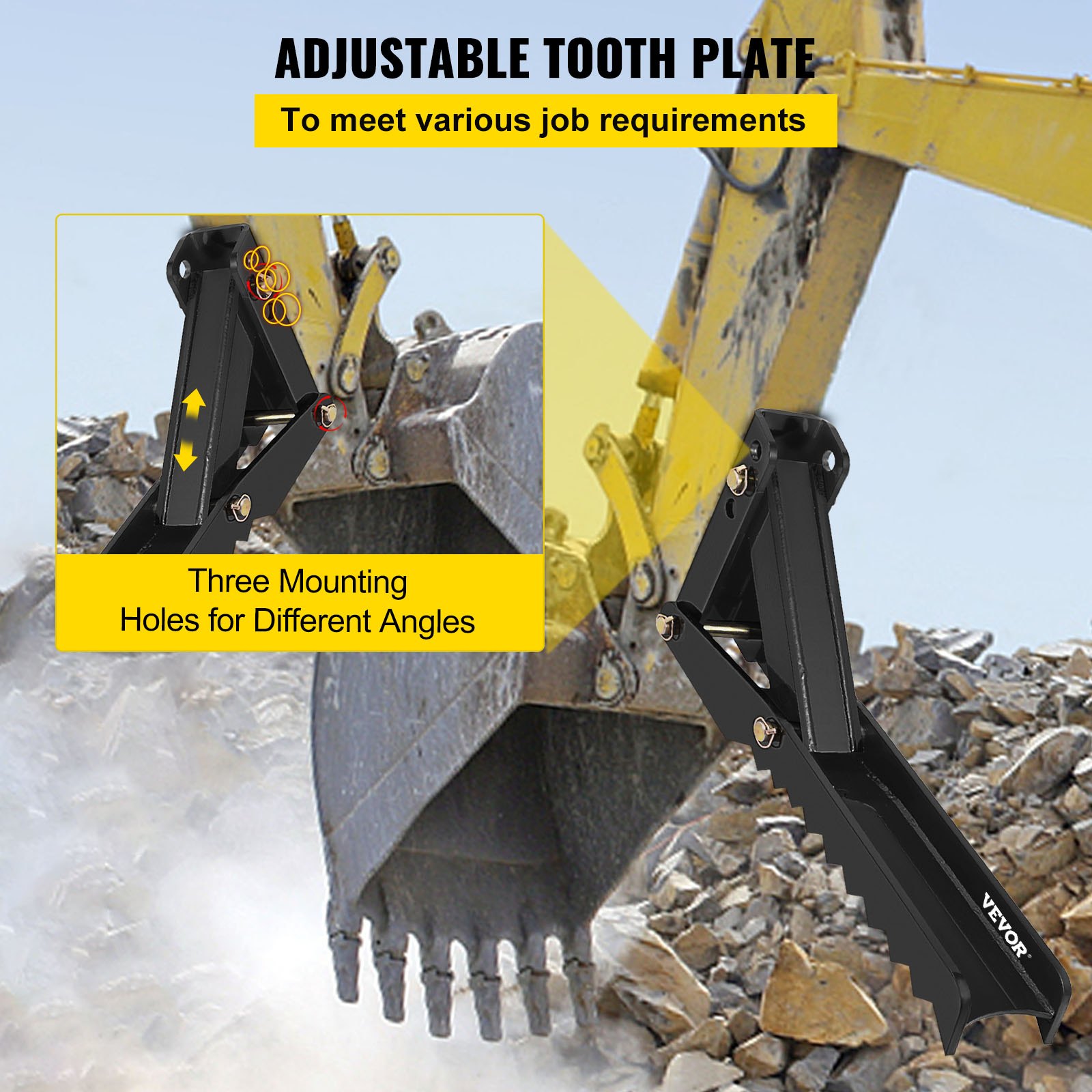 VEVOR 36 inch Backhoe Excavator Thumb Attachments Adjustable Extreme ...
