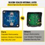 VEVOR VEVOR Split Charge Relay Kit Voltage Sense Relay 6 mtr 12V 140AMP ...