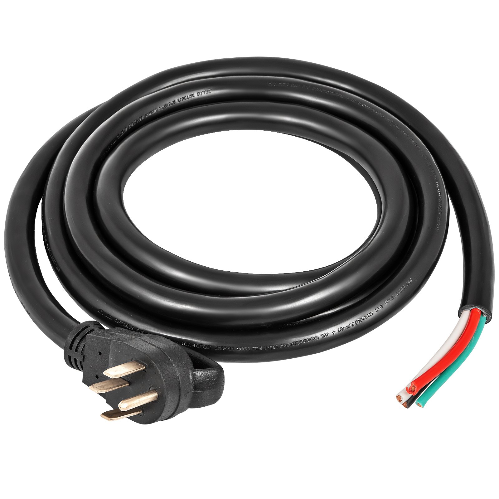 VEVOR 40Ft 50Amp Generator Extension Cord 6 Gauge STW 6/3+8/1 Generator ...