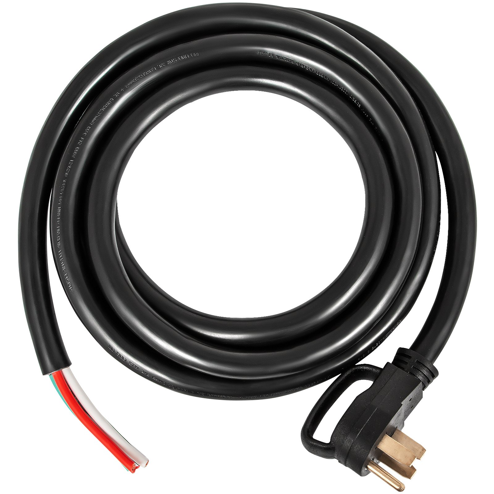 VEVOR 40Ft 50Amp Generator Extension Cord 6 Gauge STW 6/3+8/1 Generator ...