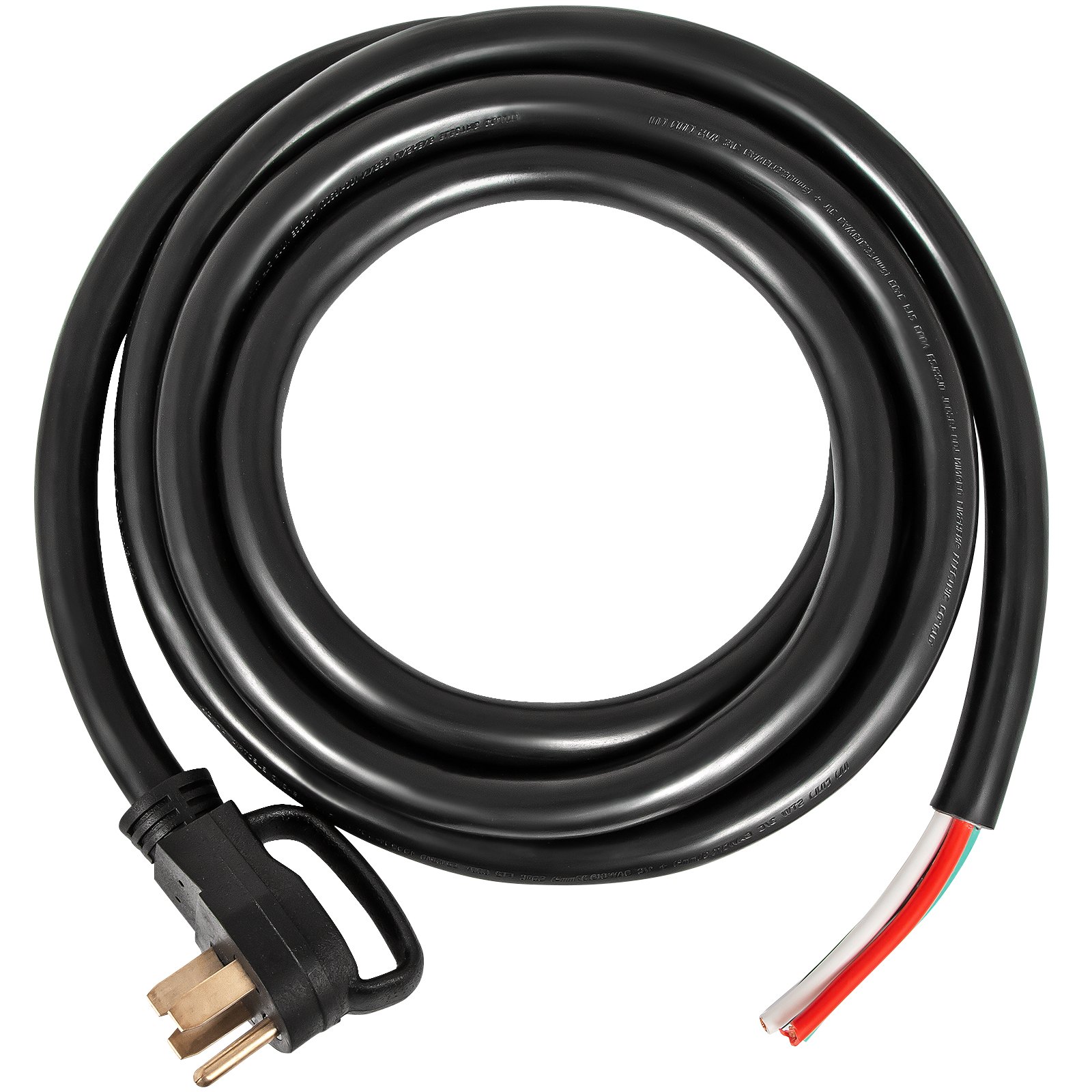 VEVOR 40Ft 50Amp Generator Extension Cord 6 Gauge STW 6/3+8/1 Generator ...