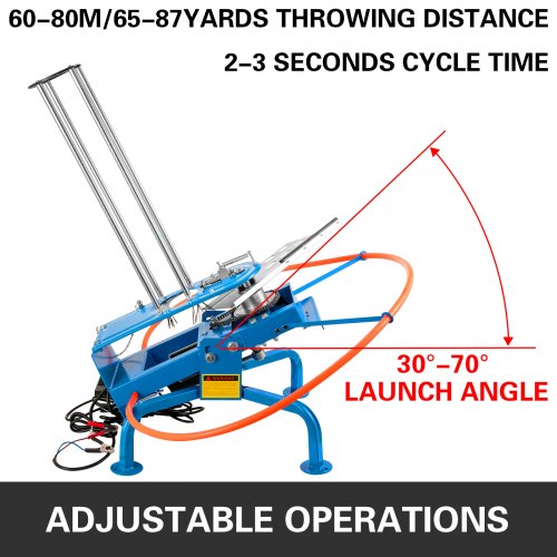 Vevor Clay Pigeon Thrower 50 Clay Magazine Skeet Throwers Blue Clay ...