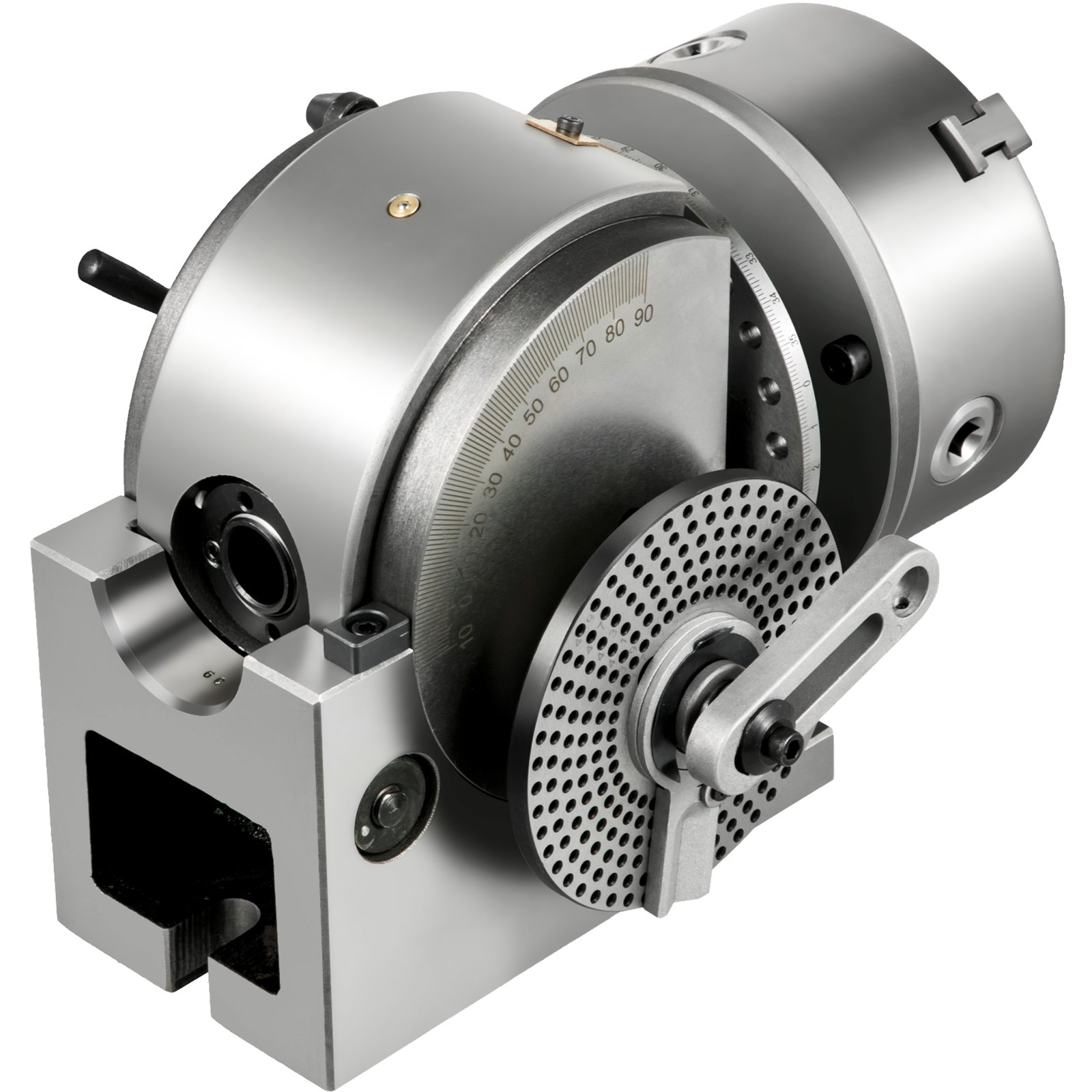 VEVOR Dividing Head BS-1 Dividing Head Set 6" 3-jaw Chuck Semi ...