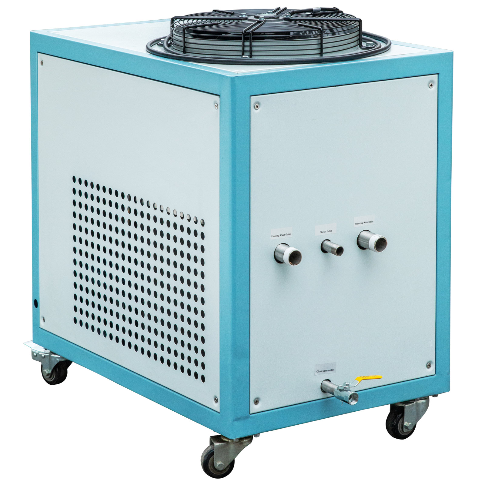 1 Ton Air-cooled Industrial Chiller Smart Lcd 39l Water Tank Stainless ...