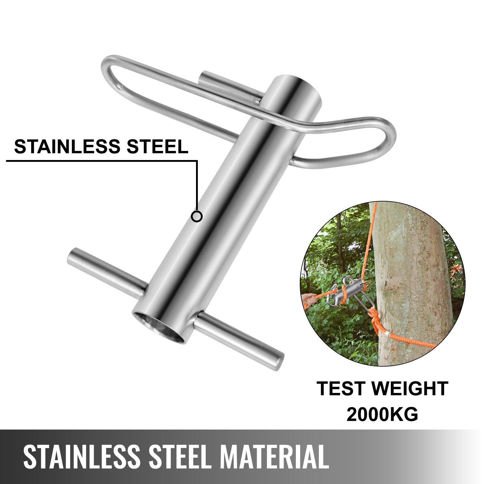 VEVOR Port A Wrap Eye Sling Notch，Stainless Steel Port A Wrap, Whoopie ...