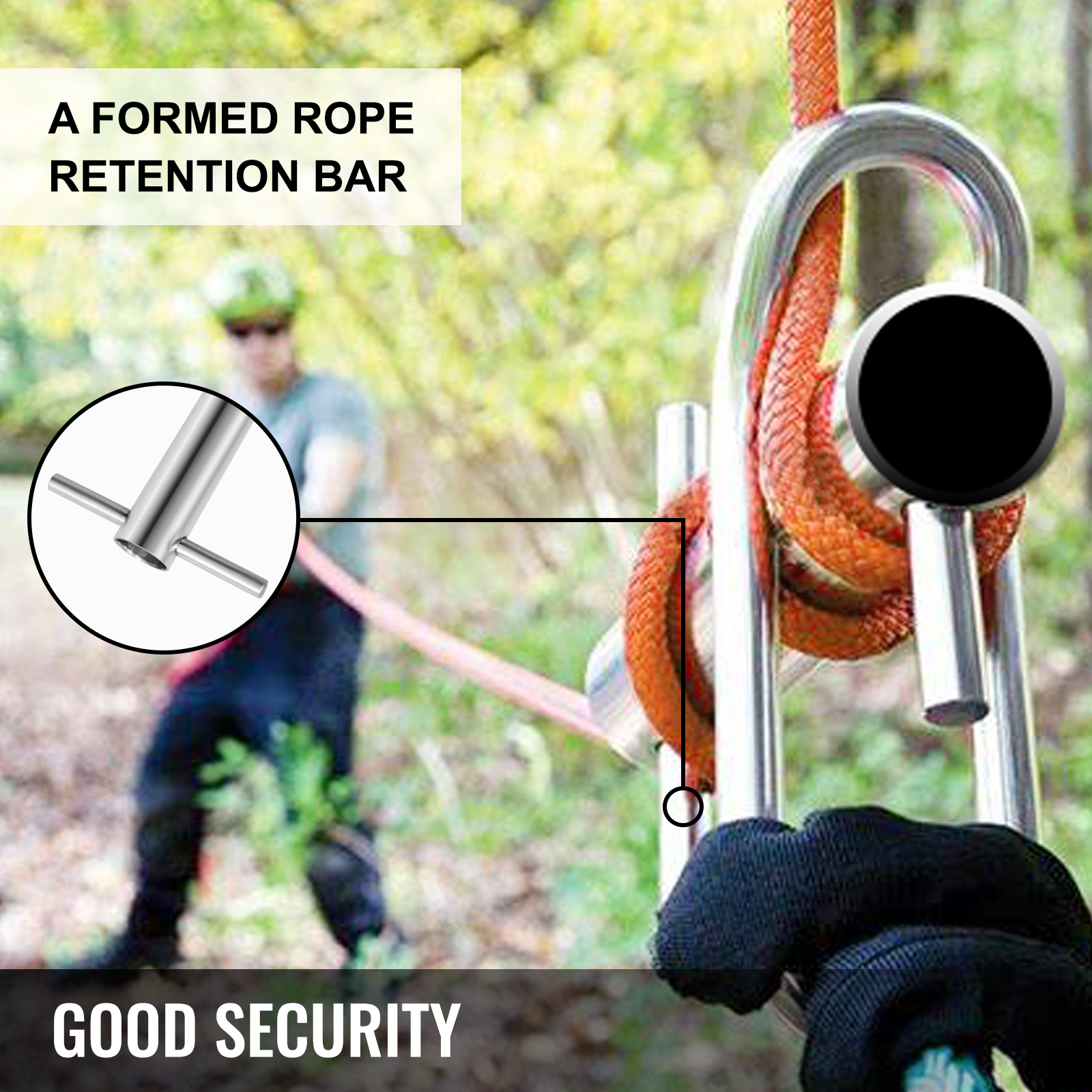 Vevor Port A Wrap 4409 Lbs, Rope Friction Device, Stainless Steel ...