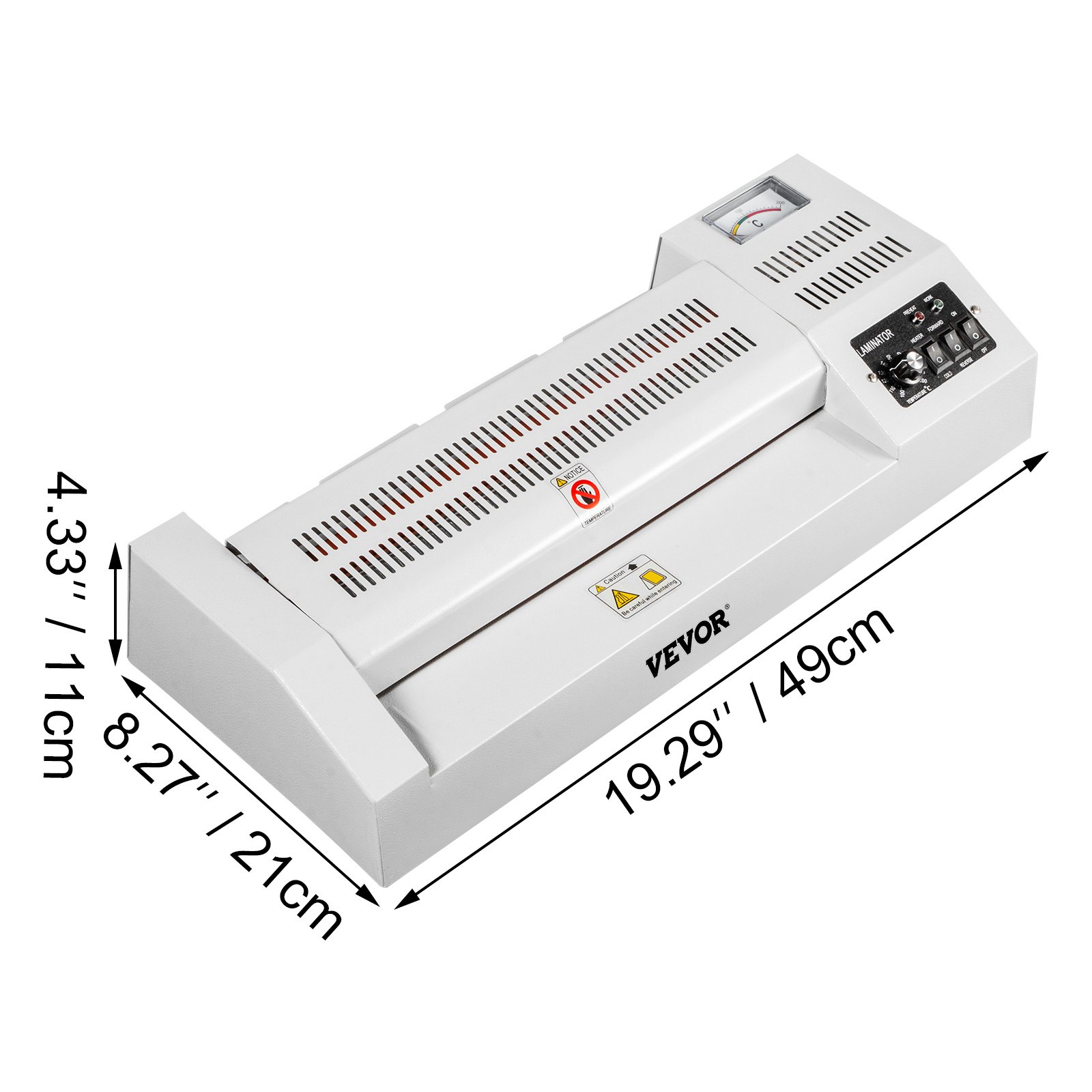 VEVOR Lamination Machine 12.6" Thermal Laminator Machine 4 Rollers ...