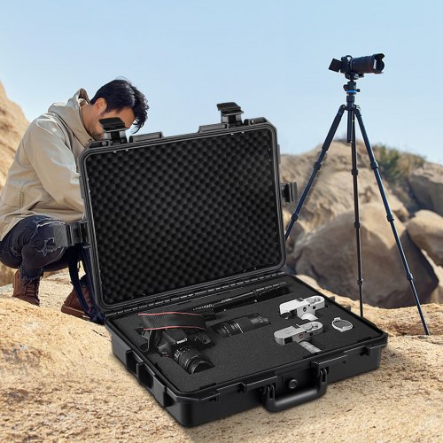 VEVOR Waterproof Hard Case, 20 x 16 x 5 Inches, with Customizable Foam ...