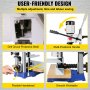 VEVOR Woodworking Mortise Machine, 3/4 HP 3400RPM Powermatic Mortiser ...