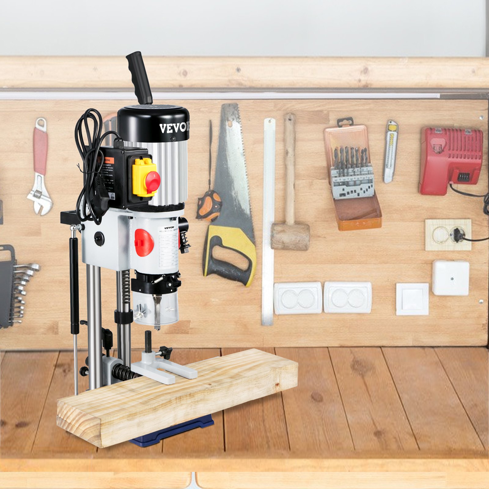VEVOR Woodworking Mortise Machine, 3/4 HP 3400RPM Powermatic Mortiser ...