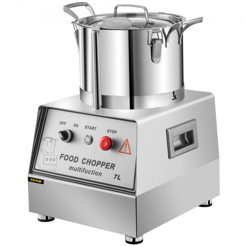 VEVOR 110V Commercial Food Processor 7L Capacity 750W Electric Food ...