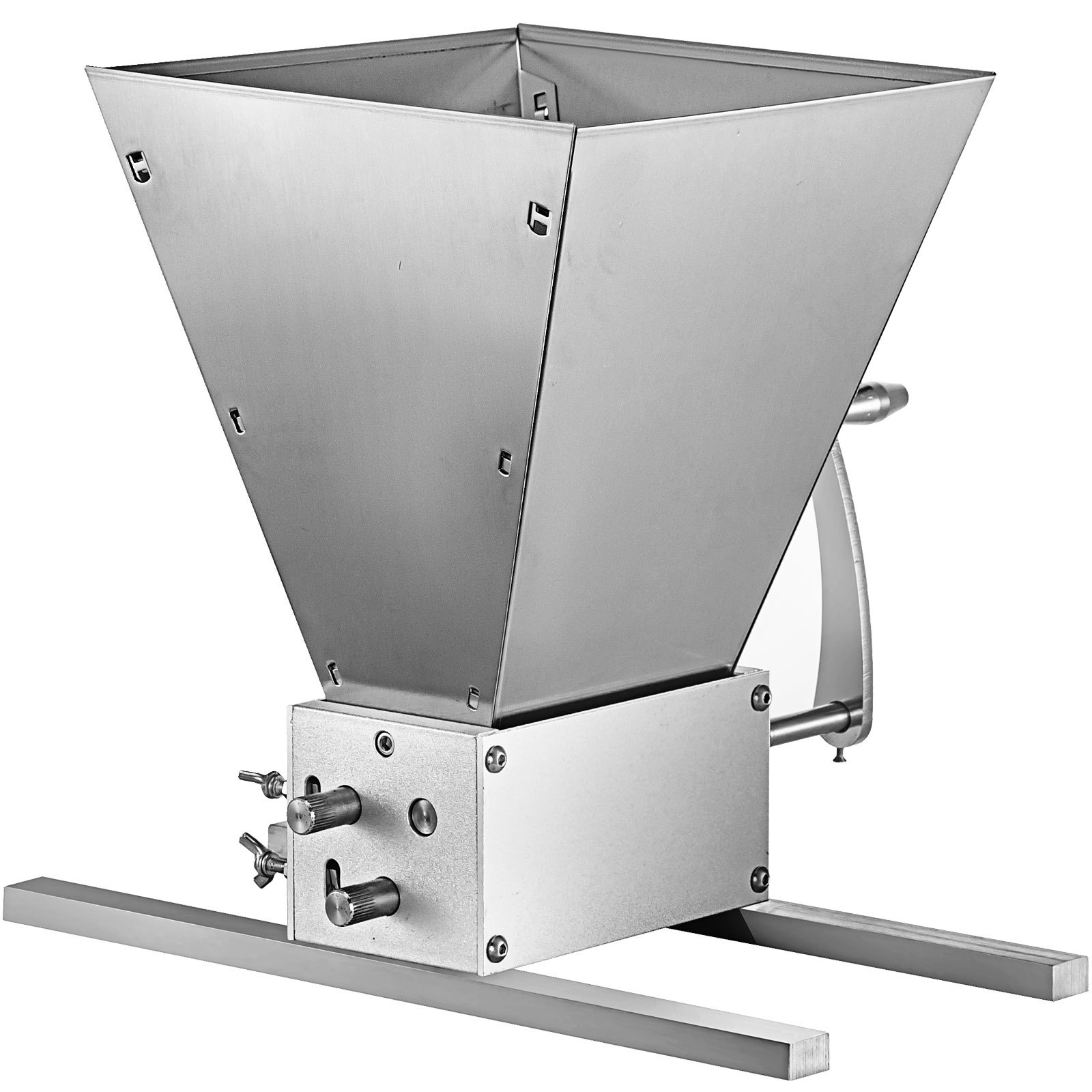 VEVOR VEVOR 0.64~2.5mm Malt Crusher Stainless Steel 3 Roller Malt Mill ...