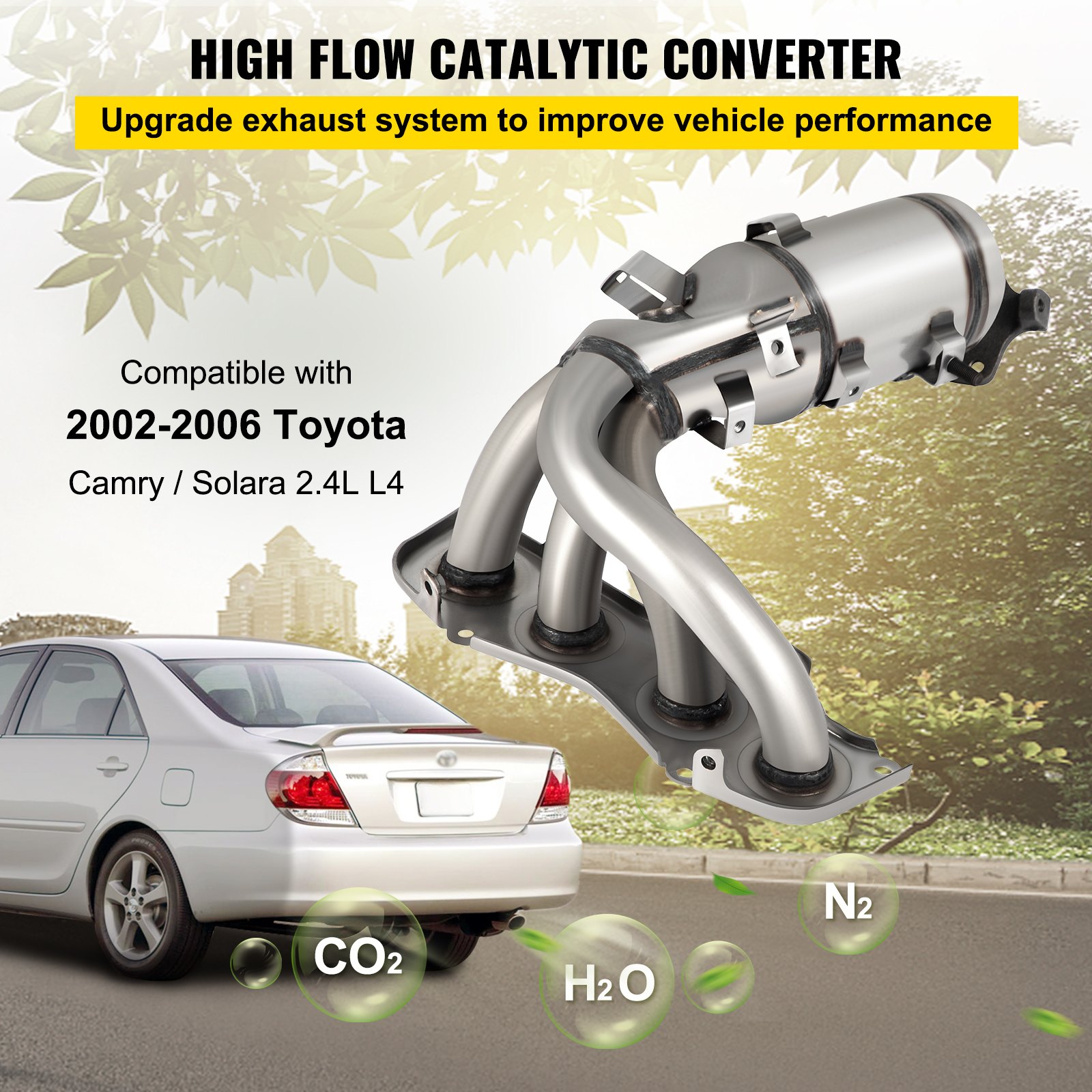 VEVOR Catalytic Converter Compatible with 2002, 2003, 2004, 2005, 2006 ...
