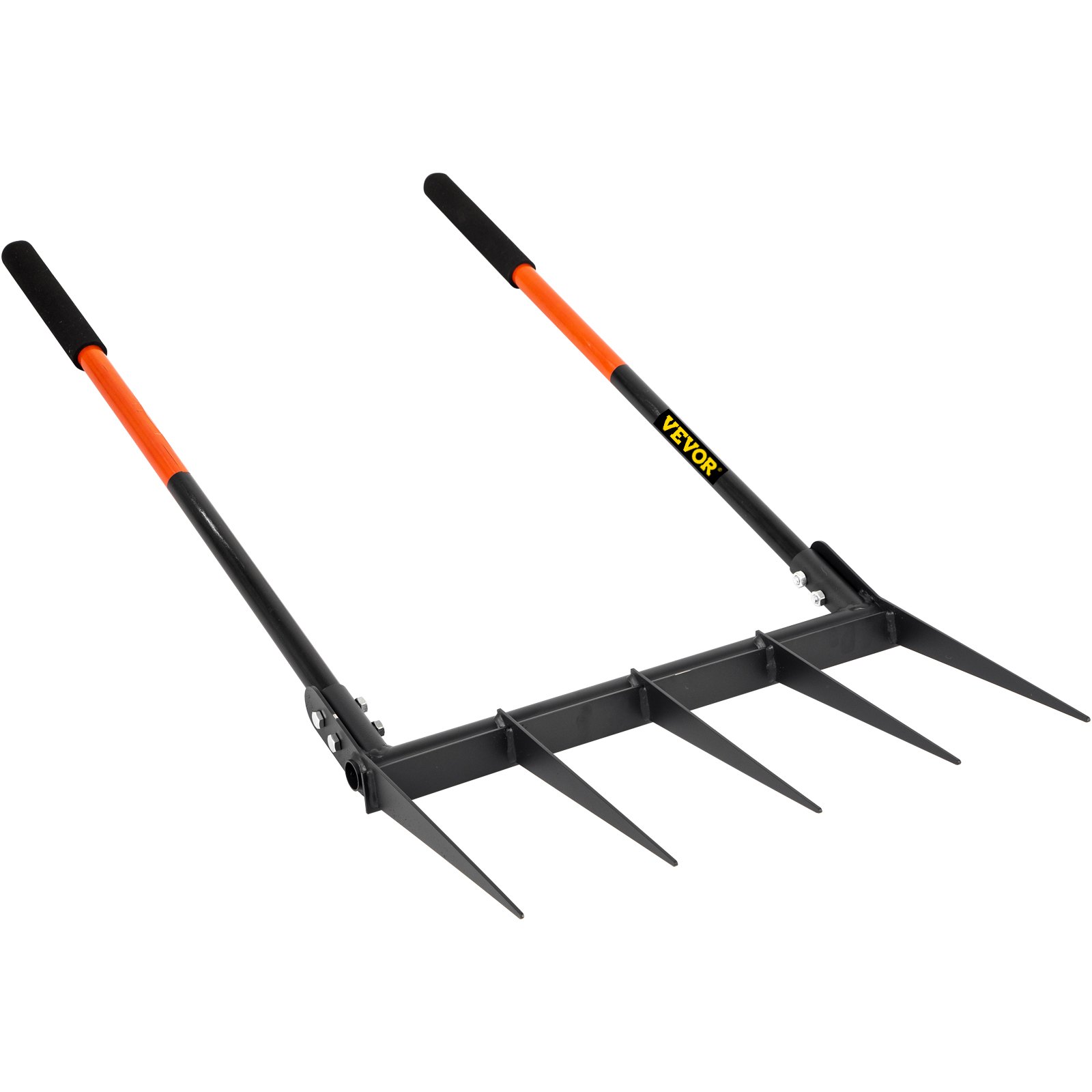 VEVOR Broad Fork Tool, 5 Tines 20 in Wide, Garden Tool with Fiberglass ...