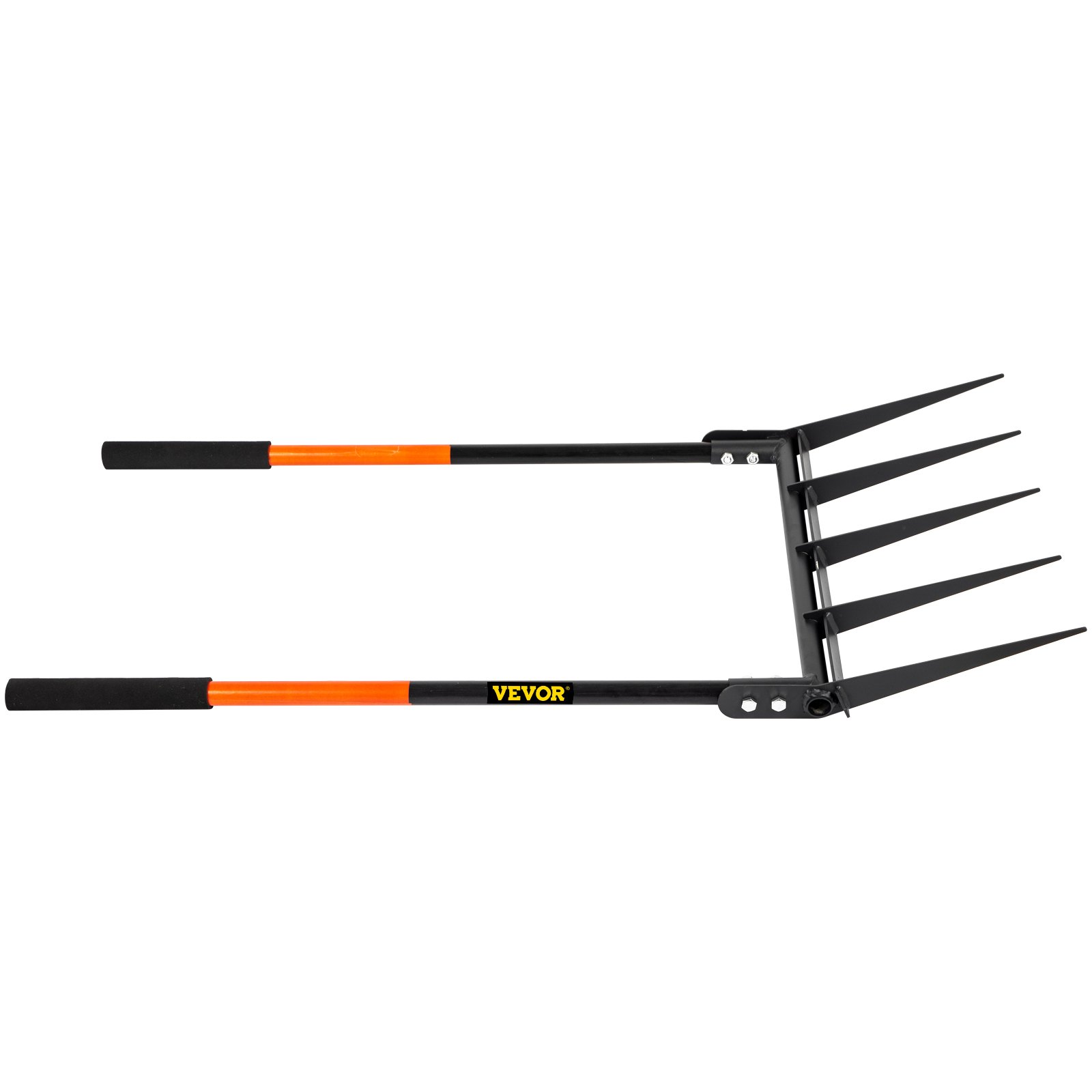 VEVOR Broad Fork Tool, 5 Tines 20 in Wide, Garden Tool with Fiberglass ...