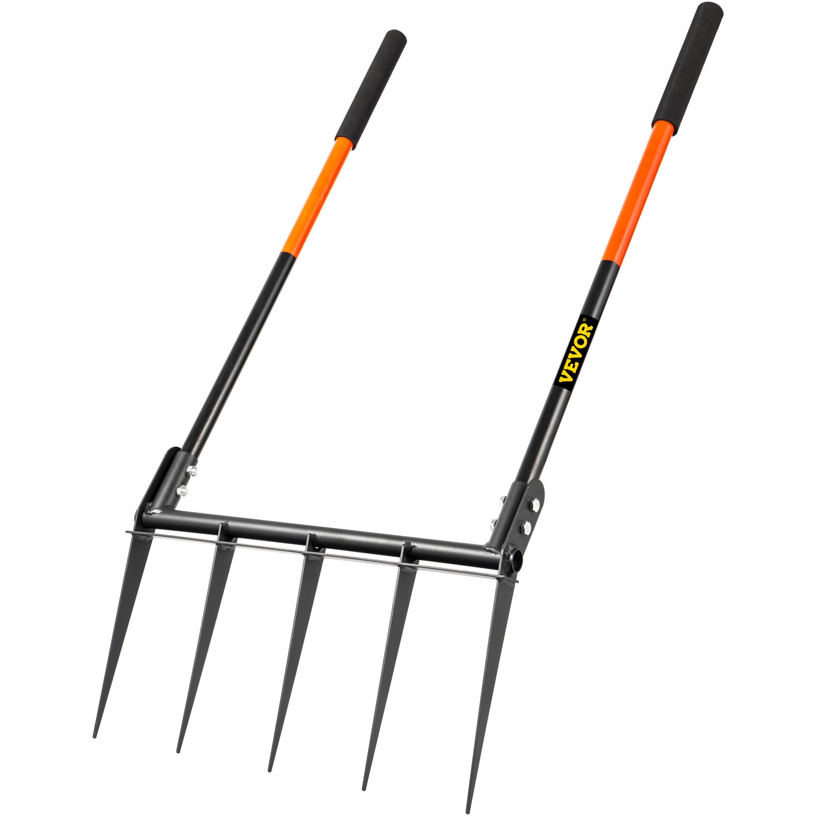VEVOR Broad Fork Tool, 5 Tines 20 in Wide, Garden Tool with Fiberglass ...