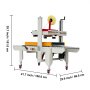 VEVOR Box Sealing Machine, 180W Case Sealer, Carton Sealer 0-18 m/min ...