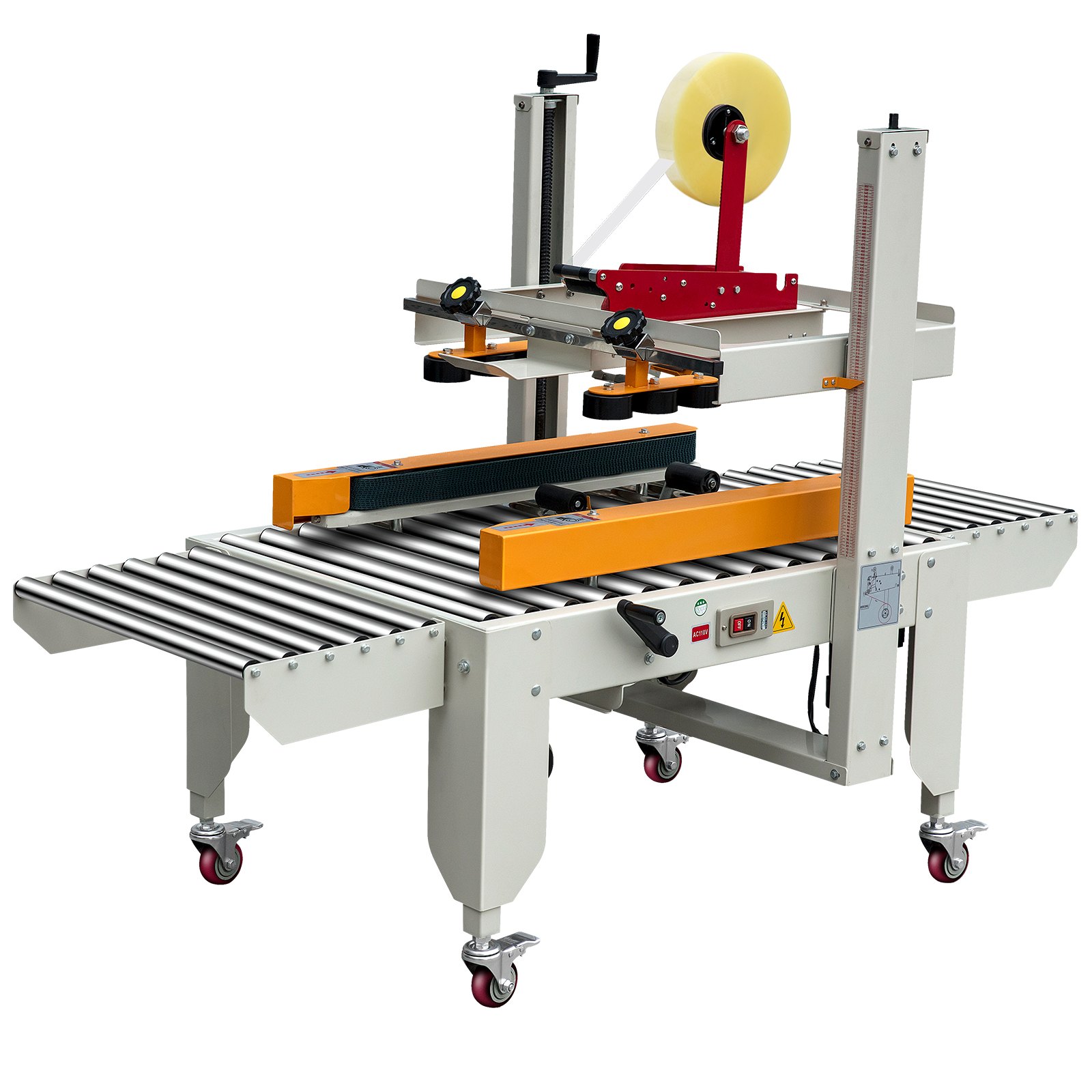VEVOR Box Sealing Machine, 180W Case Sealer, Carton Sealer 0-18 m/min ...