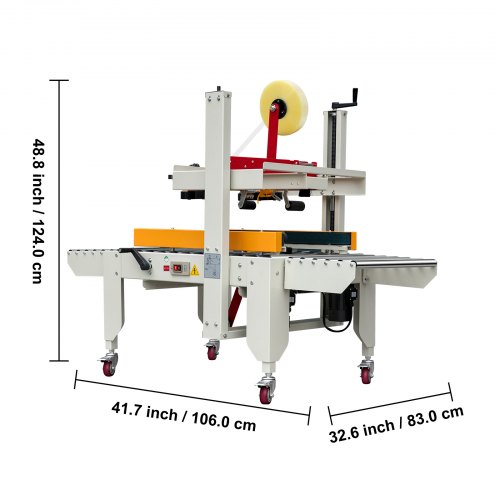 VEVOR Case Sealer 180W Box Sealing Machine, Automatic Box Sealer ...