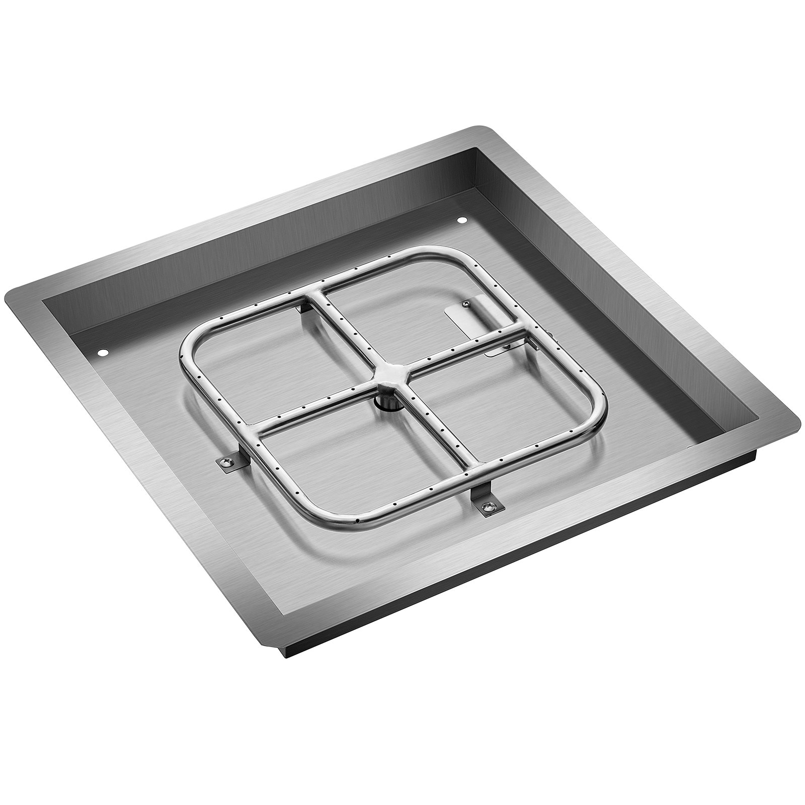 VEVOR Drop in Fire Pit Pan, 36" x 36" Square Fire Pit Burner, Stainless ...