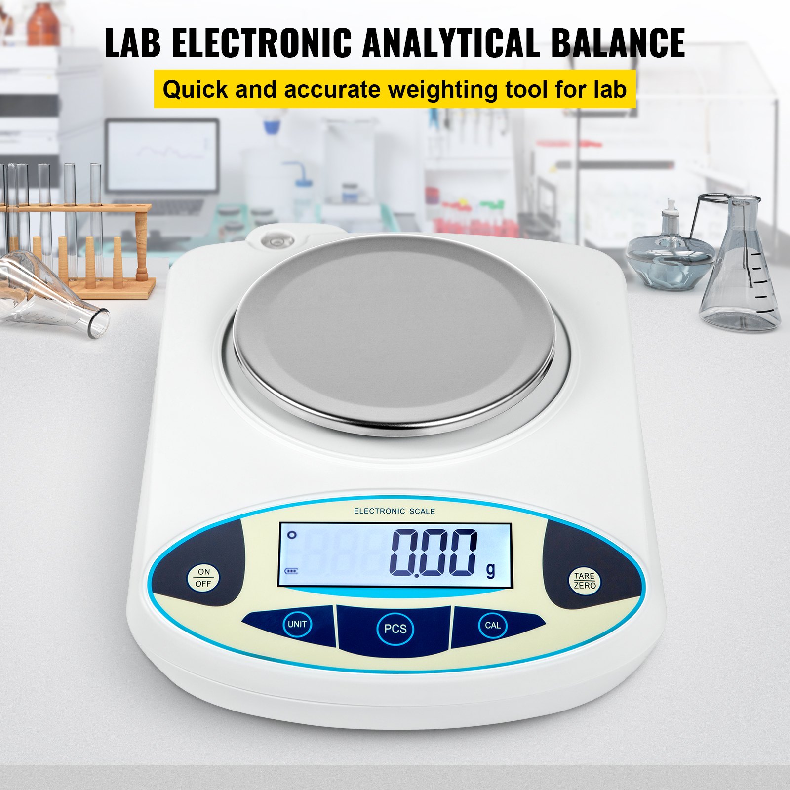VEVOR Lab Scale Analytical Balance, 500g x 0.01g Accuracy High ...
