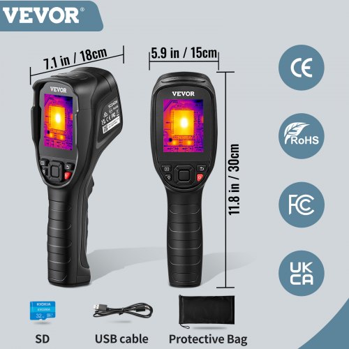 VEVOR VEVOR Infrared Thermal Imager Thermal Camera IR Resolution ...