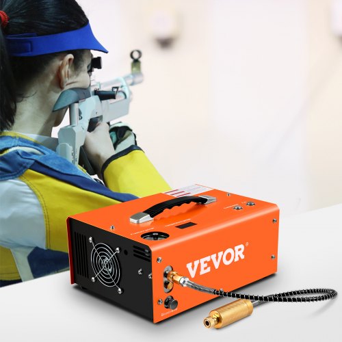 VEVOR PCP Air Compressor, 4000PSI Portable PCP Compressor, 24V DC 110V ...