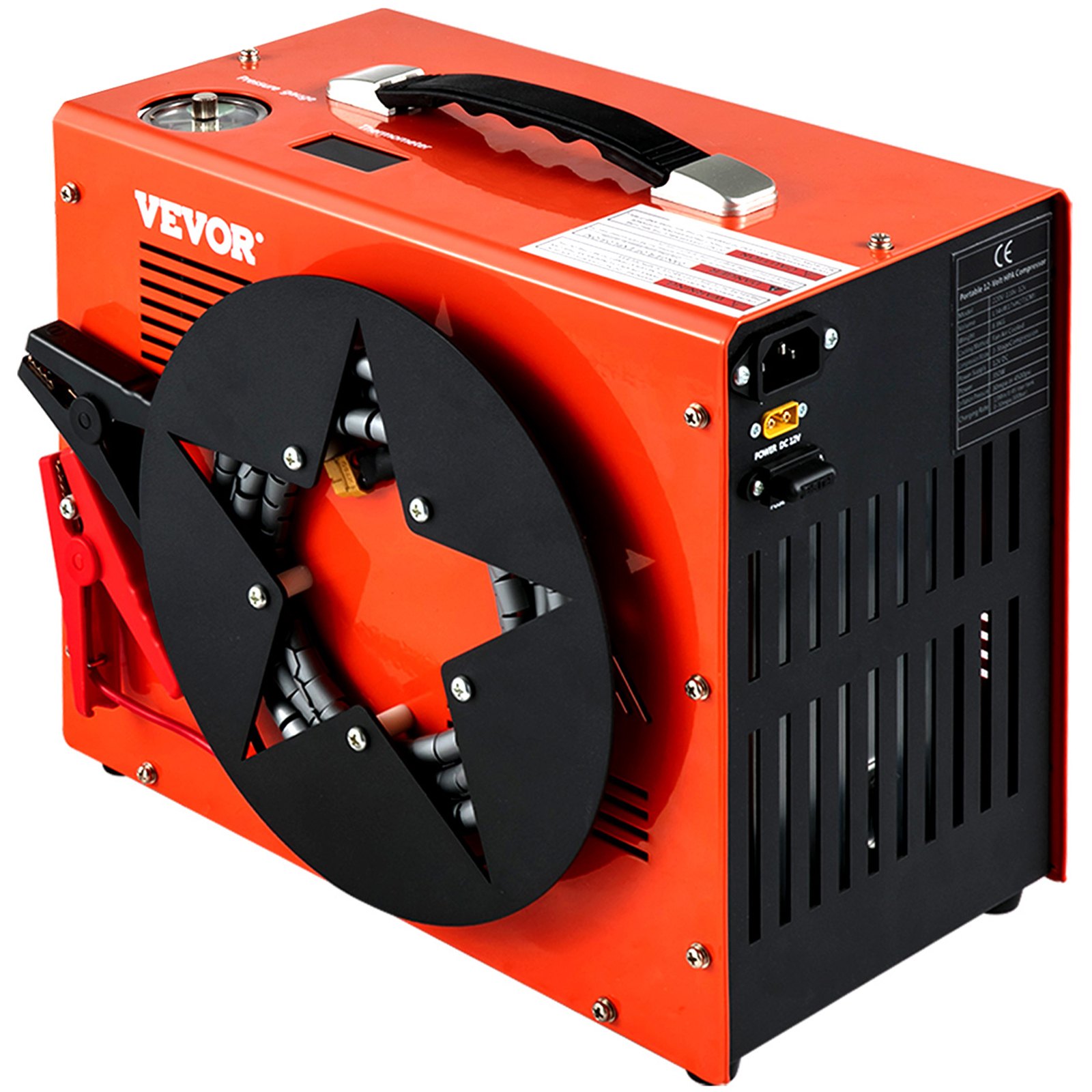 VEVOR PCP Air Compressor, Auto-stop Powered by DC 12V Car or Home AC ...