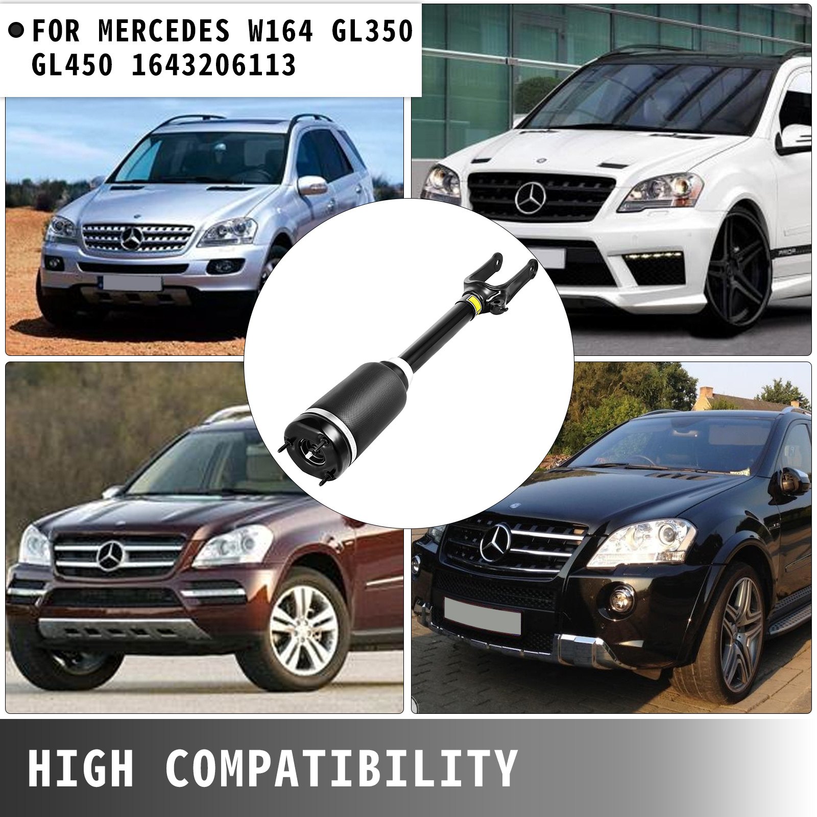 For Mercedes W164 GL350 GL450 1643206113 Front Air Suspension Spring ...