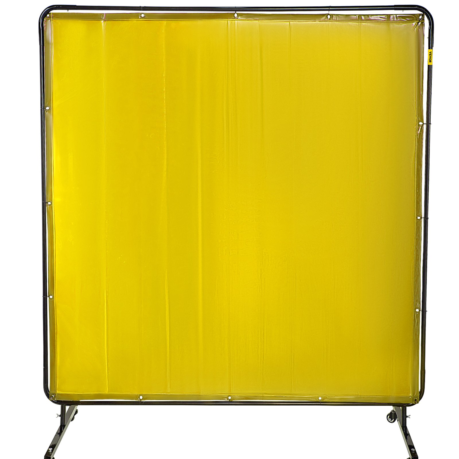 VEVOR Welding Screen with Frame 6' x 6', Welding Curtain with 4 Wheels ...