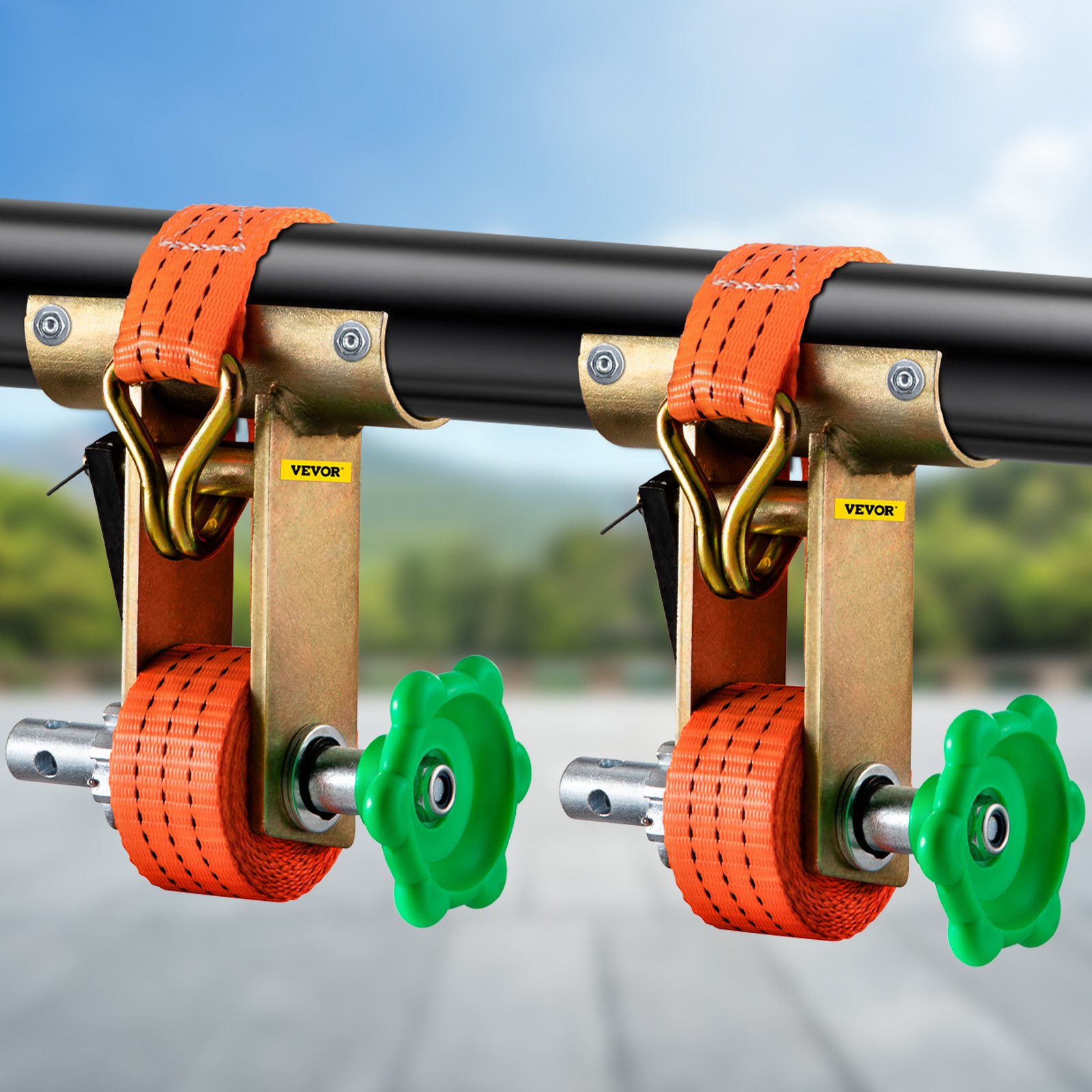 VEVOR Rack Ratchet, 1000 LBS Load Capacity Tube Mount Ratchet, 9 ...