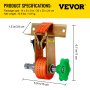 VEVOR Rack Ratchet, 1000 LBS Load Capacity Tube Mount Ratchet, 9 ...