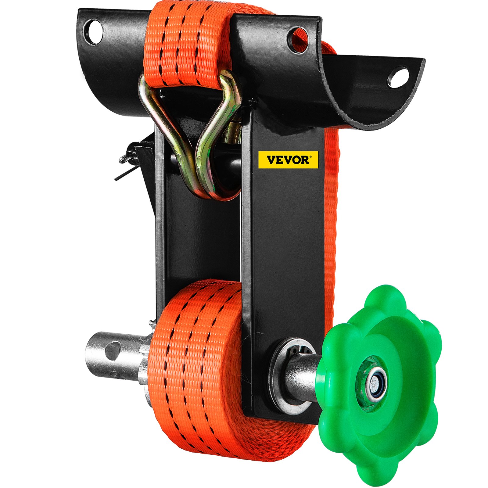 VEVOR Heavy-Duty 1000 LB Capacity 2” Round Pipe Steel Ratchet Ladder ...